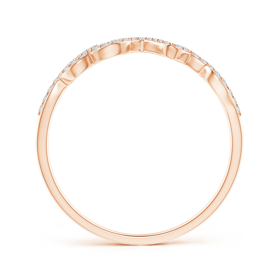 cursive diamond love ring